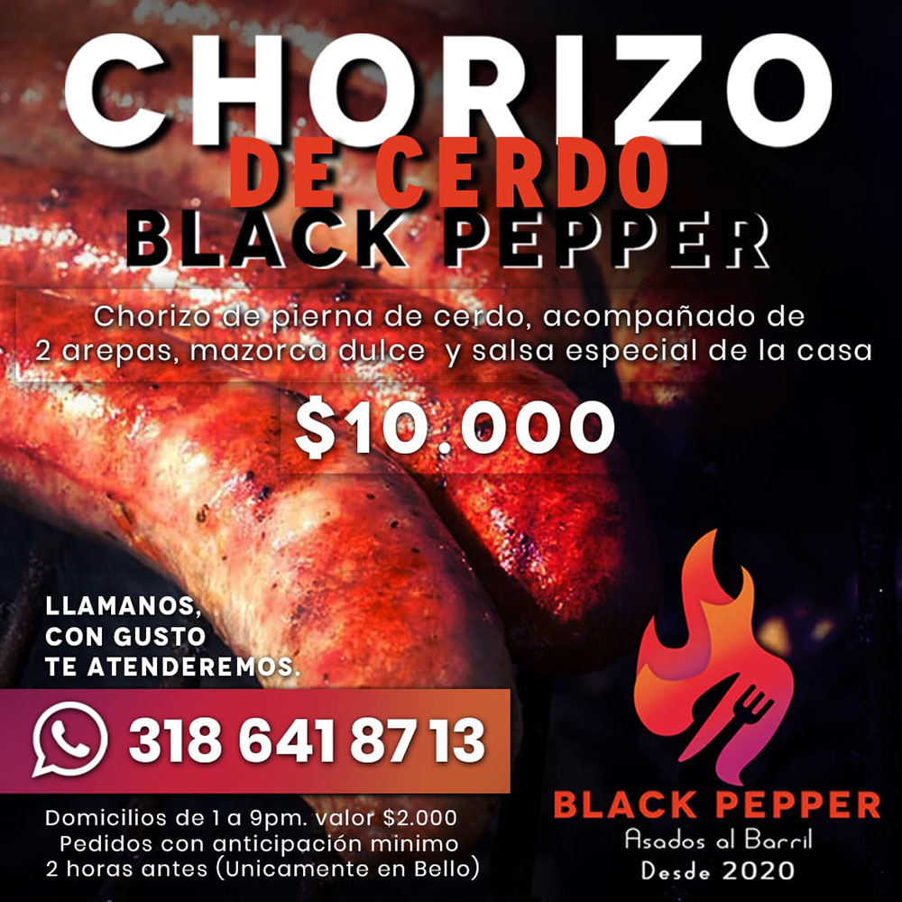 Black Pepper Asado Al Barril | Bello Comercial